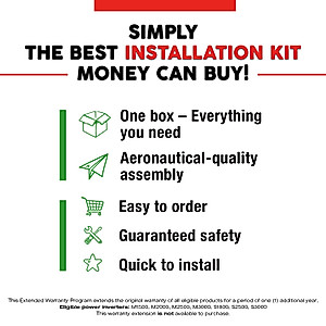Tundra Installation Kit for Truck Power Inverter - CM2012-12 Feet - Matching Power Inverter Model: M2000 - M3024 - S1800 - S3024
