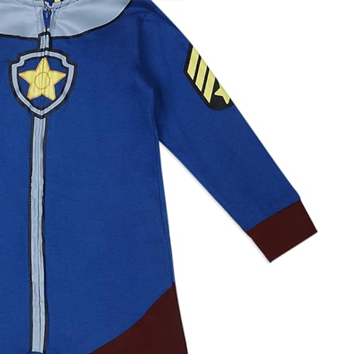 Nickelodeon Paw Patrol Chase Baby Boys Zip Up Long Sleeve Hooded Romper for Newborn, Infant and Toddler