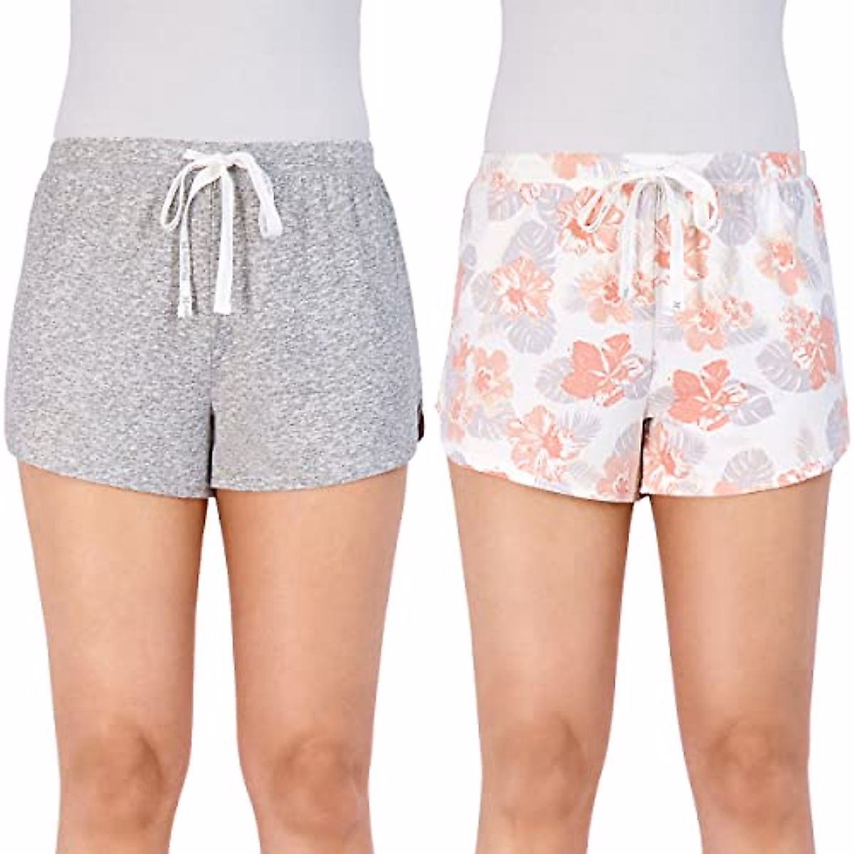 Hurley Pajama Shorts for Women, Hot Summer Shorts for Women Lounge Shorts, Fun Cute Comfy Sleep Shorts for Women 2-Pack
