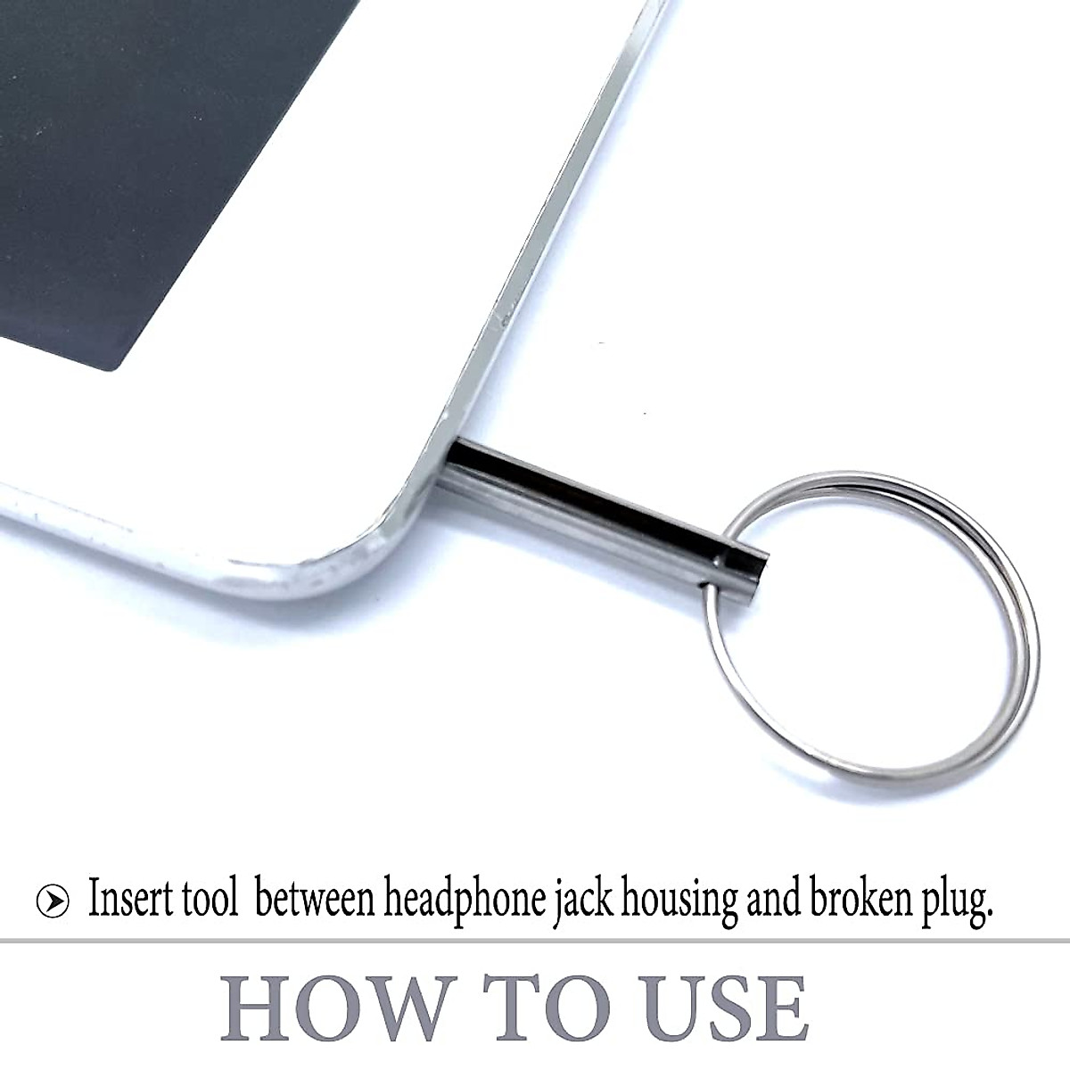 AOYUTC Metal Tube Headphone Plug Extraction Tool- Headphone Tip Removal Tool,Remove Broken Headphone Plug from Headphone Jack of Mobile Devices