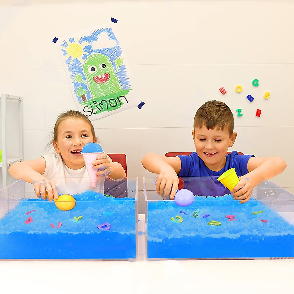 Zimpli Kids Gelli Baff Blue from, 1 Bath Pack, Turn Water Into Colourful Goo, Children's Sensory and Bath Toy, Certified Biodegradable Gift