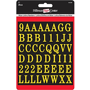 The Hillman Group 842266 Gold Pack House Letters and Numbers