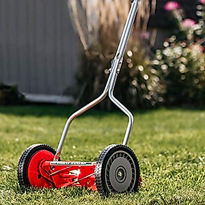 Great States 304-14 14-Inch 5-Blade Push Reel Lawn Mower, Red