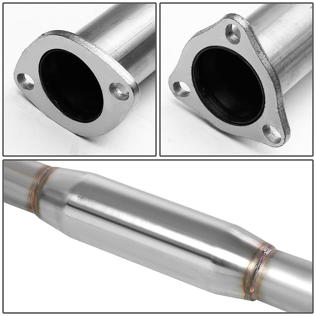 4 Inches Round Muffler Tip Catback Exhaust System Compatible with Acura Integra RS GS LS 4-Door Sedan 1994-2001, Stainless Steel