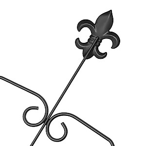 2 Pack Garden Trellis, for Climbing Plants 60" x 18" Black Steel Potted Support Vines Metal Wire Plant Trellis for Climbing Vegetables Flower Patio Roses Cucumbers