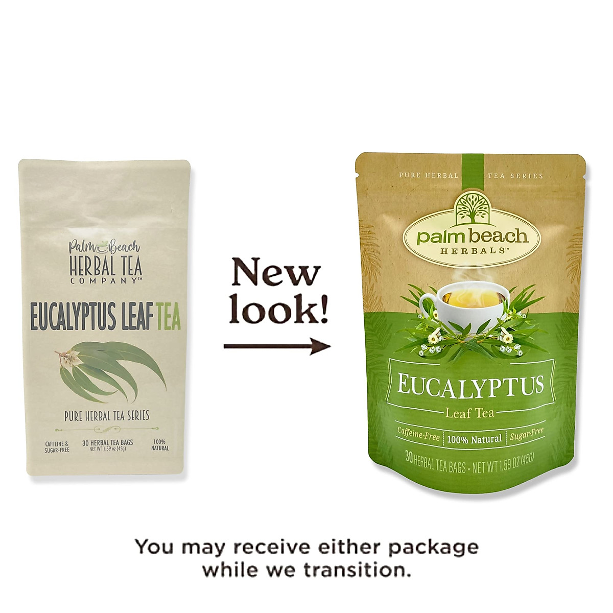 Palm Beach Medicinal Herbs - Eucalyptus Leaf Tea - Pure Herbal Tea Series (30 Tea Bags) 100% Natural