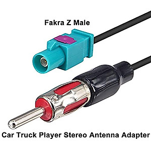 Universal Car Antenna Adapter Cable - Fakra Z to DIN