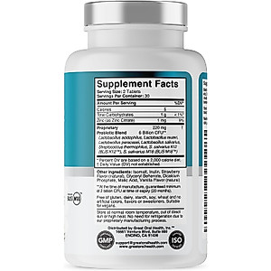 Oral Probiotics for Mouth Bad Breath Treatment for Adults: Dentist Formulated Advanced Oral Probiotics for Teeth and Gums +BLIS K12 M18 – 60 Chewable Oral Health Probiotics Tablets -Strawberry Vanilla