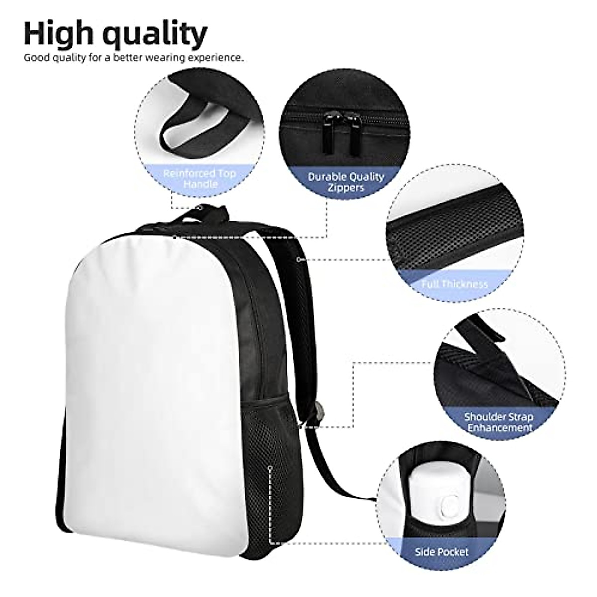 Ocuber Anime Backpack for Men And Women,17-Inch Casual Travel Backpack Cartoon Backpack.