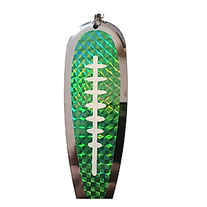 KOKOPROS Finished Kokanee Salmon Hyperglow Teardrop Fishing Flasher, 5-1/2" Length, Chrome 5 Pack