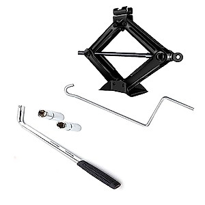 Scissor Lift Jack for Car - 2 Ton apacity Car Jack with Speed Crank Handle- Lifting Jack Car Kit with Wrench(17/19/21/23mm Sockets) for Auto/SUV/MPV