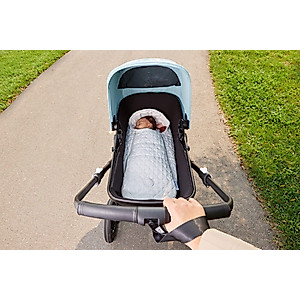 Bugaboo Newborn Inlay - Footmuff Suitable from Birth up to 6 Months - Light Grey Melange