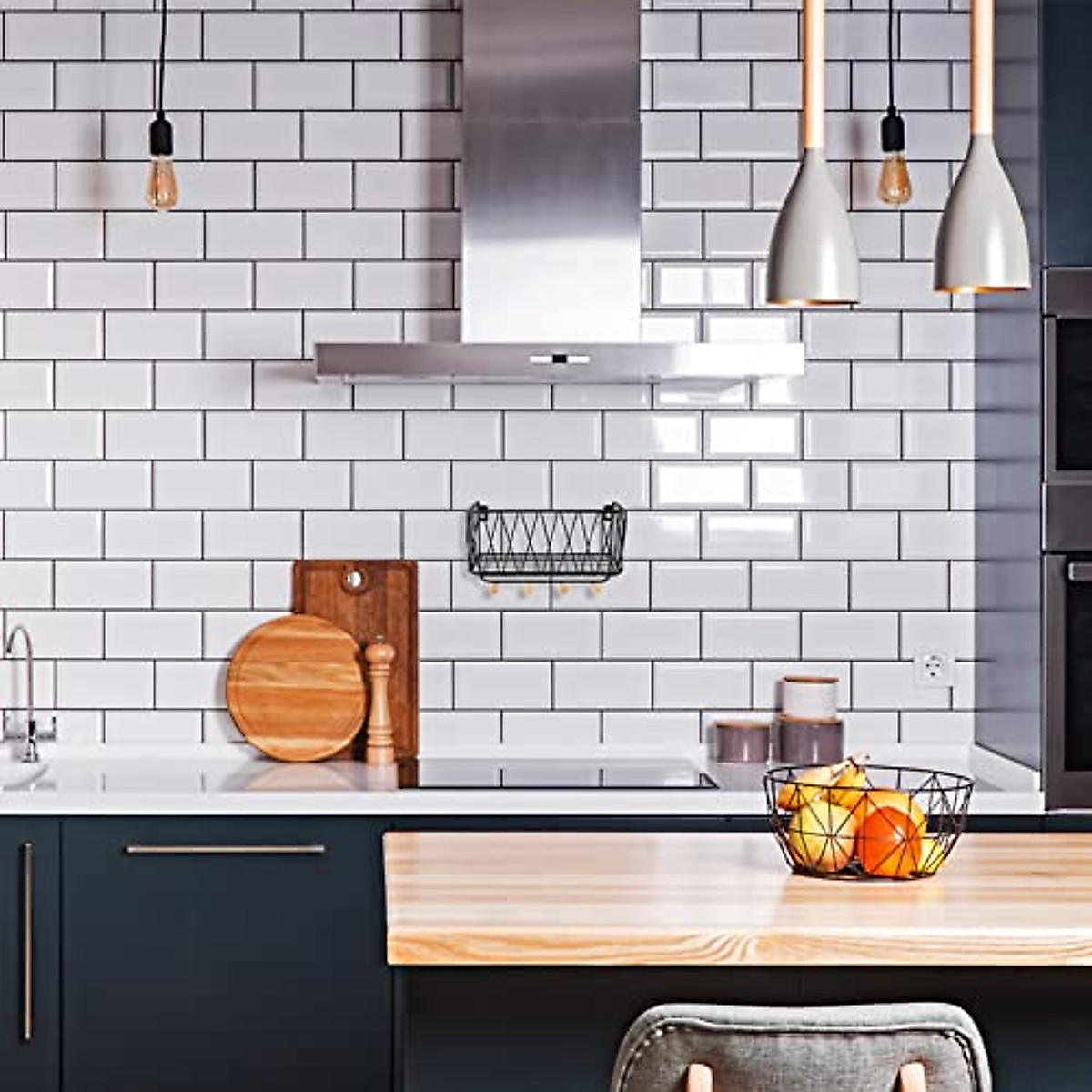 FOMIYES White Wall Decor Hanging Storage Rack Hole- Free Storage Shelf Hanging Clothes Storage Organizer Wardrobe Hanging Rack for Home Closet Wardrobe Use Black Key Hanger