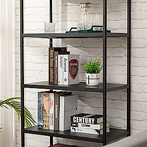 ALIMORDEN 27.5 Inch 5 Tire Storage Shelf Metal Wire Shelving Rcak Black Utility Rack Standing Corner Storage Cabinet