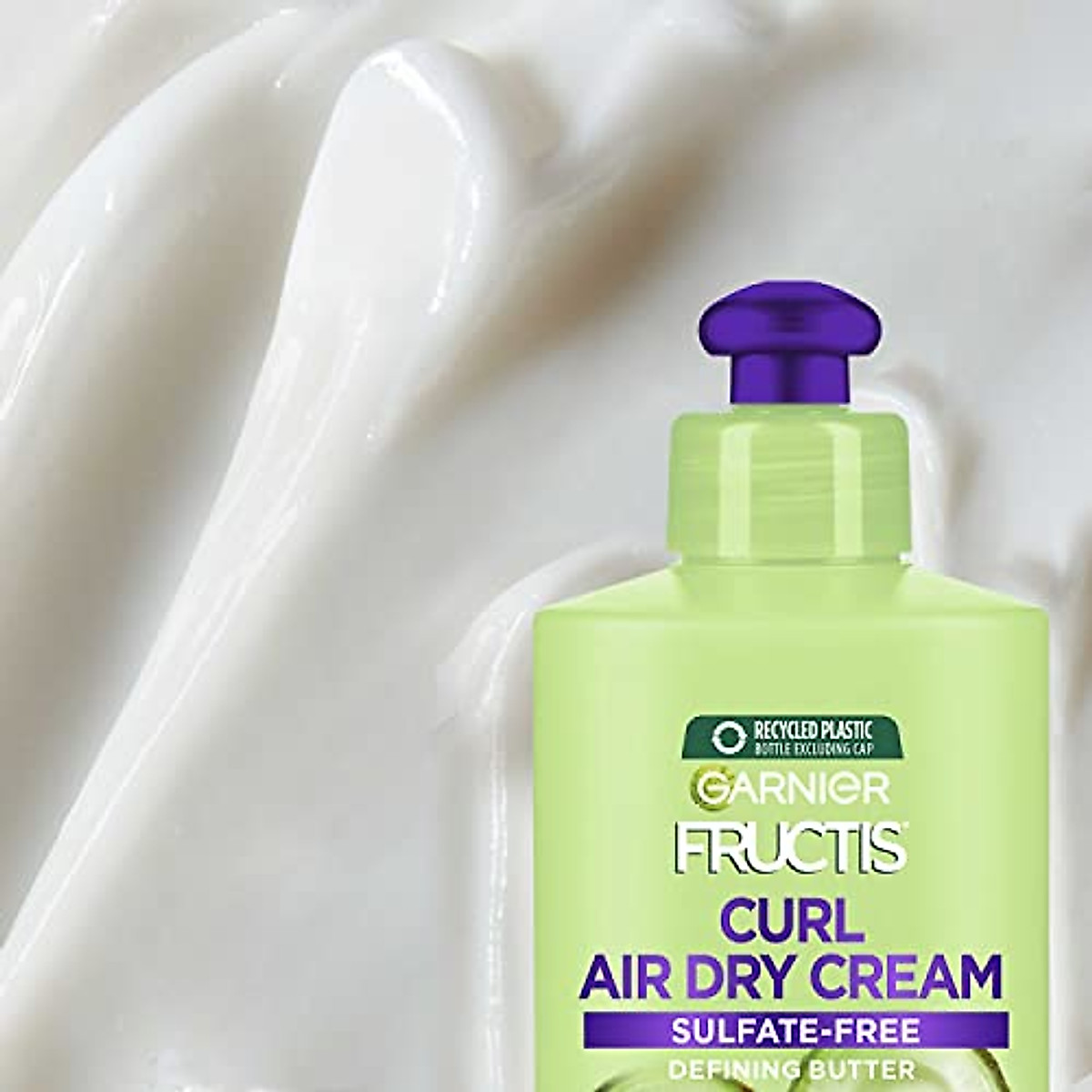 Garnier Hair Care Fructis Curl Nourish Shampoo, Conditioner, and Butter Cream Leave In Conditioner, For 24 Hour Frizz Control, Intense Moisture for Smoother, Frizz-Resistant Curls