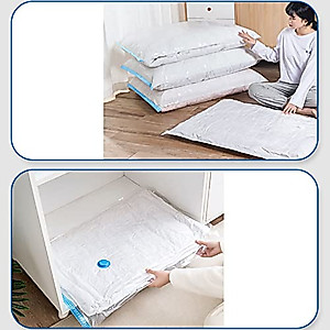 10 Pack Vacuum Storage Bags, Space Saver Sealer Bags with Travel Electric Pump, Vaccumeseal Space Storage Bags for Clothes, Clothing, Comforters and Blankets,90x130cm