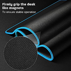 YXLILI Gaming Mouse Pad XXL Large Mouse Pads 31.5X11.8In Extended Computer Mouse Mat for Wireless Mouse Keyboard with Stitched Edges, Non-Slip Base, Waterproof Mousepads for Office Home Gaming-Blue