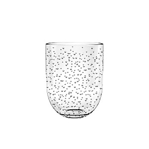 TarHong Bubble Double Old Fashion Glass Clear, 15.5 oz, Premium Plastic, Set of 6