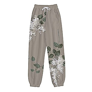 Lightweight Joggers for Women Comfy Drawstring Workout Joggers Pants Comfy Tapered Lounge Pants with Pockets Green