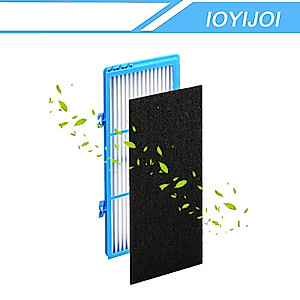 IOYIJOI Filter Replacement for Holmes Aer1 Series, Replacement Parts # HAPF300AH-U4R, HAP242-NUC (4 Filter Replacement + 8 Booster Pre Filter)