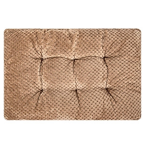 WONDER MIRACLE Fuzzy Deluxe Pet Beds, Super Plush Dog or Cat Beds Ideal for Dog Crates, Machine Wash & Dryer Friendly (15" x 23", S-Mocha)