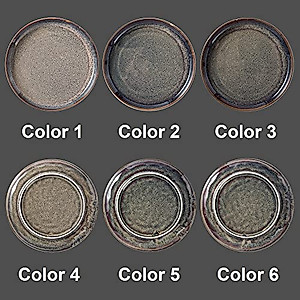 KYBSCZ Ceramic dinner plates set of 4, Large Dinnerware Plates & Salad plates for party and wedding, Microwave safe porcelain plates set, 10 Inch