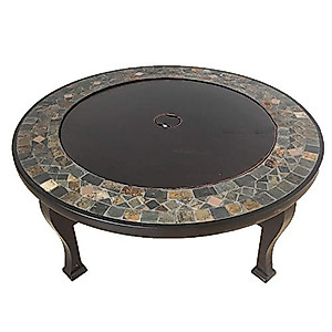 QILIN Outdoor Brazier, Garden Villa Barbecue Grill, Multifunctional Grilling Stove Charcoal Indoor Home Barbecue Table Brazier Table, 86×86×35CM