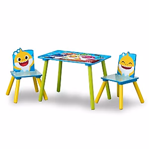 Baby Shark Table and Chair Set by Delta Children, Blue