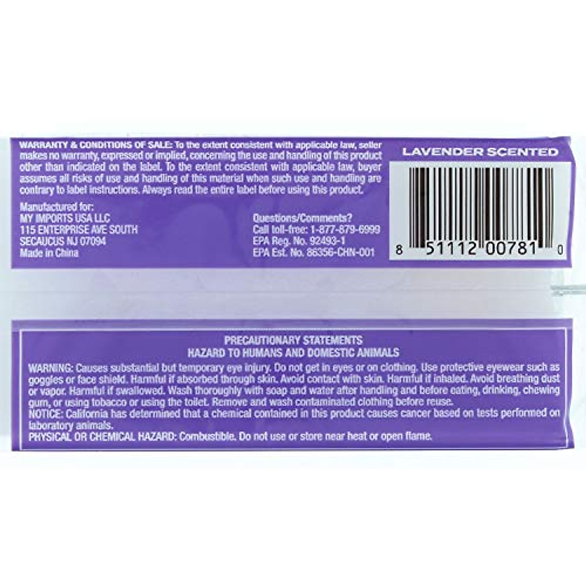 Moth Shield 4 Pk Closet Block Lavender Scented