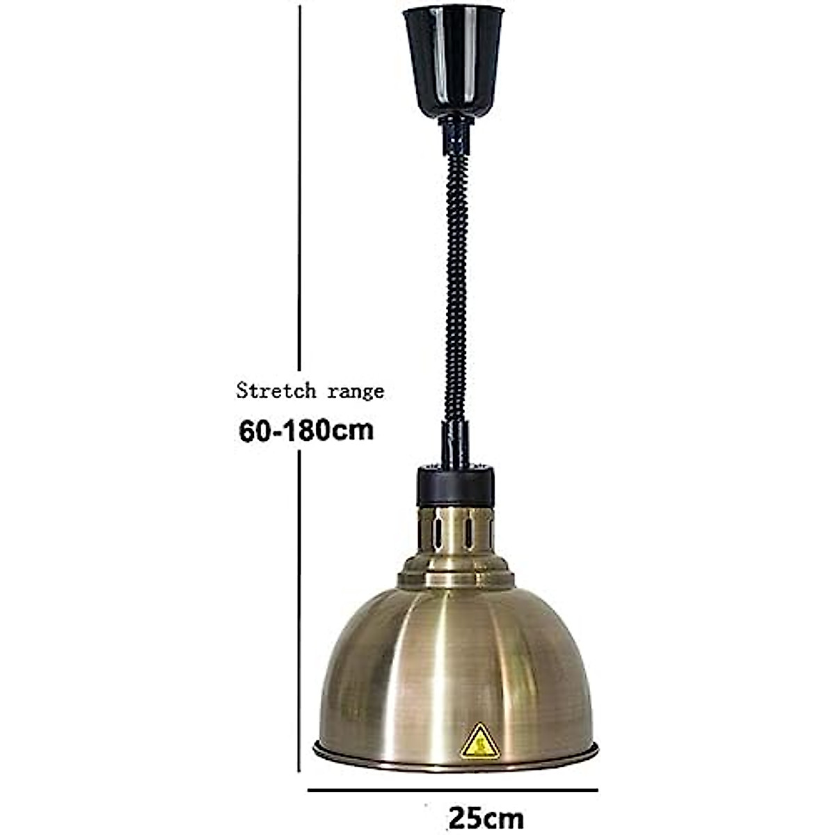 LINKANRUO Food Warmer Lamp, Metal Food Pendant Heat Light Used to Keep Food Warm for Western Restaurant Attract Customer Stylish and Beautiful Multiple Colors to Choose from Lamps