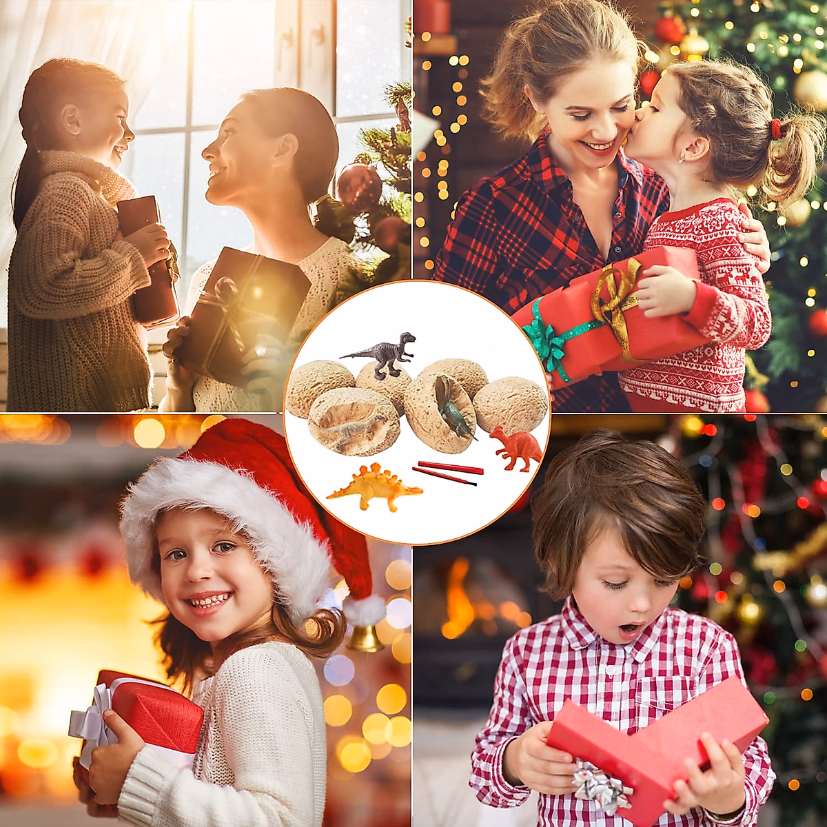 Bigear Dinosaur Eggs Excavation Dig Kit - Dinosaur Toys for Kids - Break Open 12 Dinosaur Eggs and Discover 12 Cute Dinosaurs - Archaeology Preschool Science STEM Crafts Birthday Gifts for Boys Girls