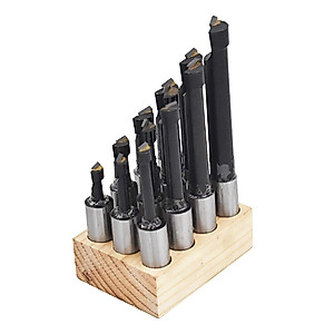 findmall 12Pcs Boring Bar Set 3/4 Inch Shank Diameter C6 Carbide Tipped Bars