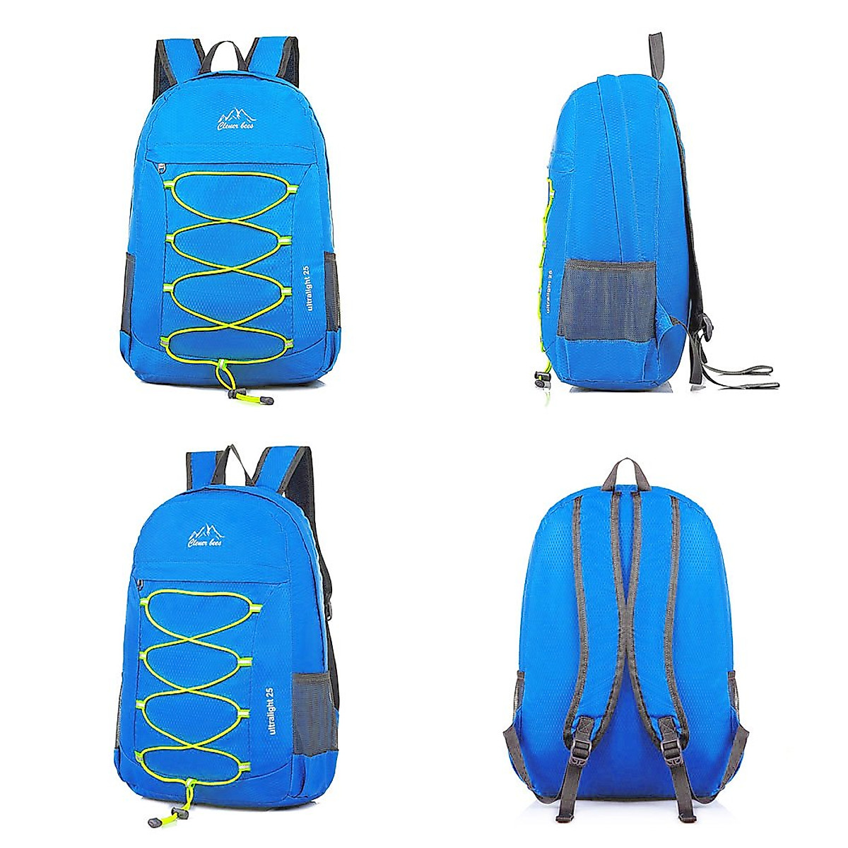 CLEVER BEES 25L Outdoor Ultralight Foldable Backpack for Campaing Hiking Travelling (Skyblue)