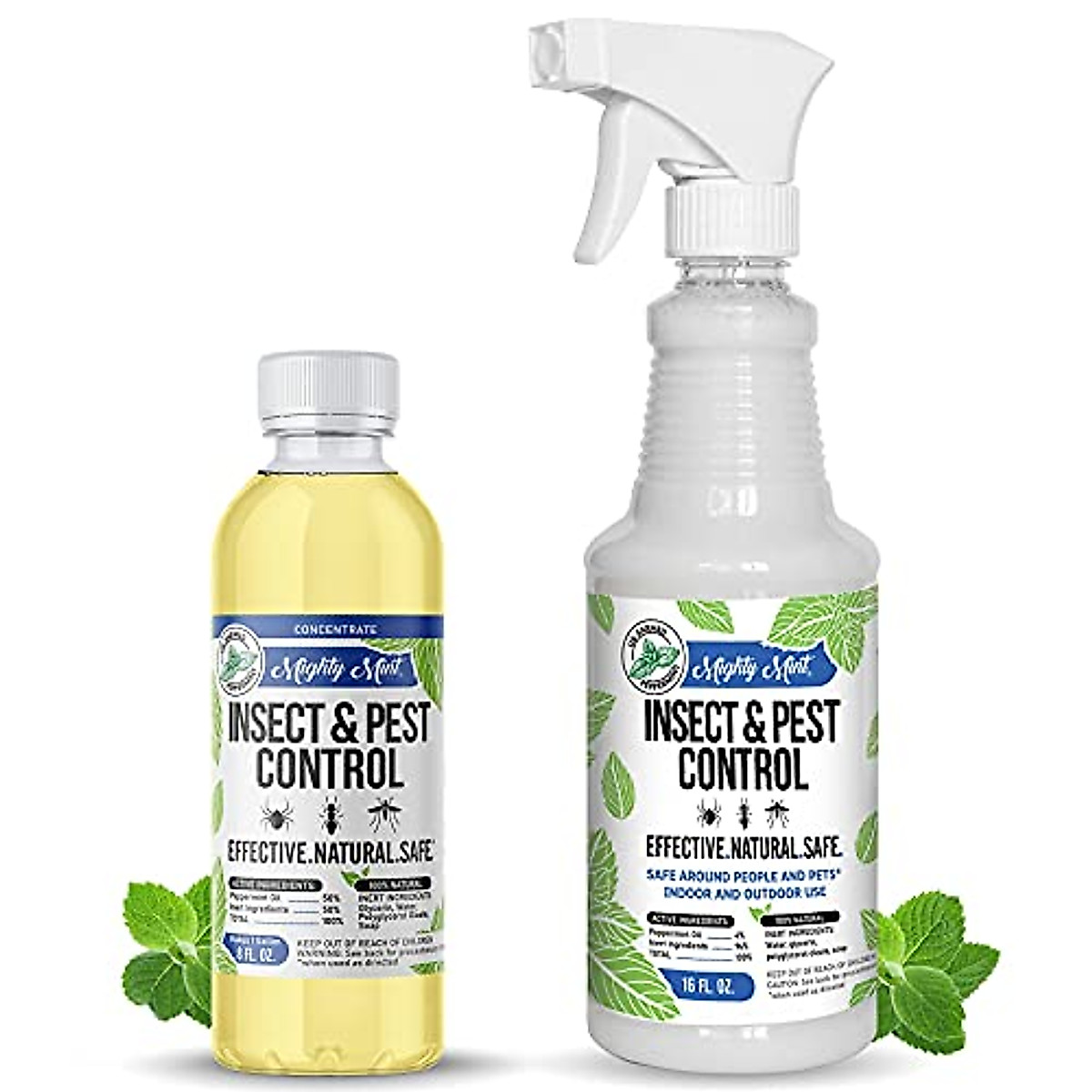 Mighty Mint Peppermint Oil Insect & Pest Control Spray with Concentrate - Makes 1 Gallon