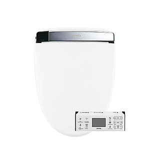KOHLER BH93-N0 Novita Round Electric Bidet Toliet Seat, Heated Bidet Seat for Existing Toilets, Bidet Warm Water with Dryer, White