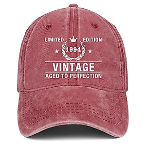 30th Birthday Gifts for Her Him Vintage 1994 Hat 30 Gift Ideas for Men Women Red