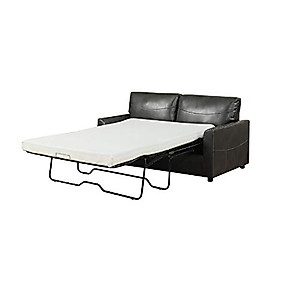 Emerald Home Slumber Contemporary Sleeper Sofa, Full, Charcoal Gray