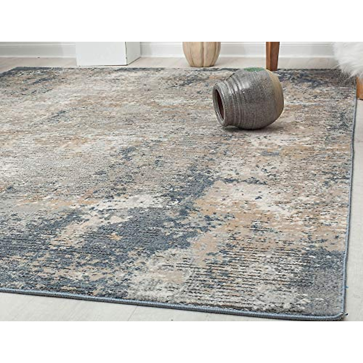 Rugs America Ludlow MD15A Hill Castle Stone Transitional Vintage Area Rug, 2'6" x 4'
