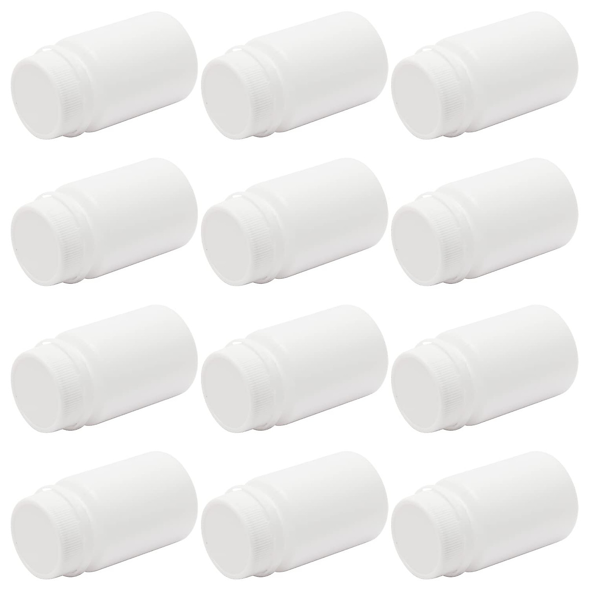 Aicosineg 20Pcs 2.12oz Lab Dropping Bottles PE Plastic Bottles Lab Eye Dropper Bottles Squeezable Eye Liquid Drop Bottle Small Mouth Drop Bottles Sample Seal Storage Bottles with Cap for Travel White