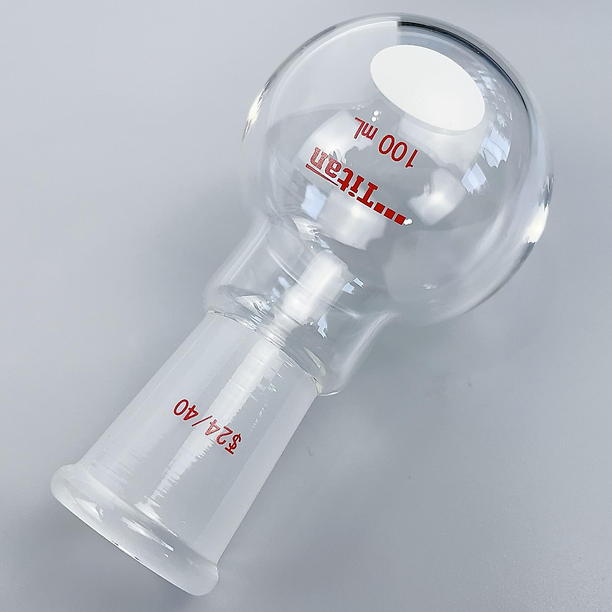 ADAMAS-BETA Lab Boiling Flasks 100ml Single Neck Boiling Flasks Borosilicate Glass with 24/40 Standard Taper Outer Joint