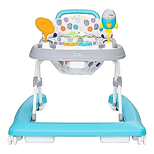 Smart Steps by Baby Trend Plus 2-in-1 Walker with Deluxe Toys, Orbits White