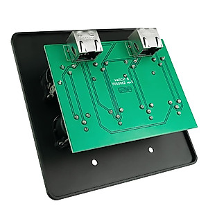 WallCAT 8 - Analog, AES3, DMX and intercom 4 Channel Wall Plate NO Solder Required (Black)