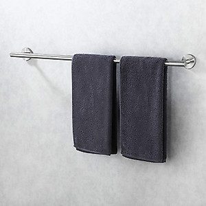 KES Bathroom Towel Bar, Towel Hangers for Bathroom Wall Shower Hand Towel Holder Hanger 27.6 Inches SUS304 Stainless Steel RUSTPROOF Wall Mount Brushed Steel, Total Length 29.9 Inch, A2000S75-2