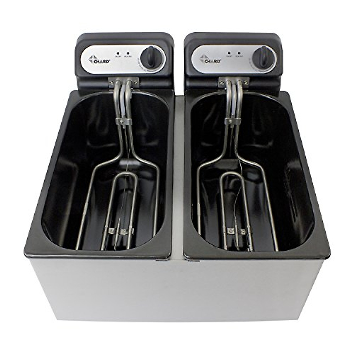 CHARD DF-6E, Dual Tank Deep Fryer, Stainless Steel, 6 liter, 1500 watts