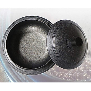 PN IH Induction Korean Traditional Iron Pot Rice Gamasot Ceramic Cauldron 7.7"(20cm) Made in Korea