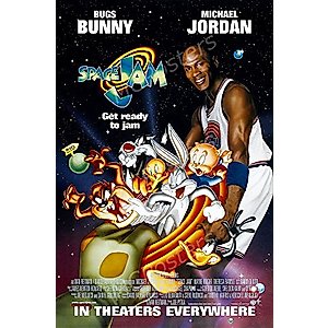 MCPosters Space Jam Michael Jordan Bugs Bunny GLOSSY FINISH Movie Poster - MCP458 (24" x 36" (61cm x 91.5cm))