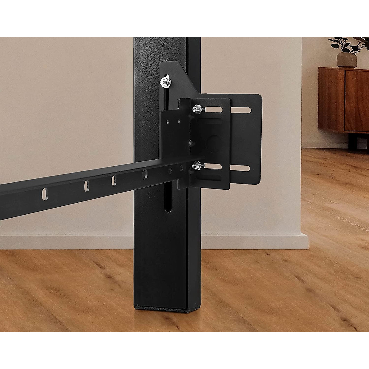 iuhome Bed Frame Footboard Extension Brackets Set Attachment Kit,Universal Bolt-on Footboard Extension Brackets Will Fit Most Twin, Full, Queen and King Bed Frames