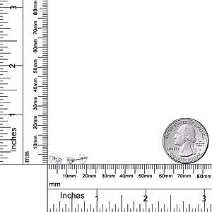 Gem Stone King 14K White Gold Lab Grown Diamond Stud Earrings | Gold Earrings For Women | G-H Color | VS2-SI1 Clarity