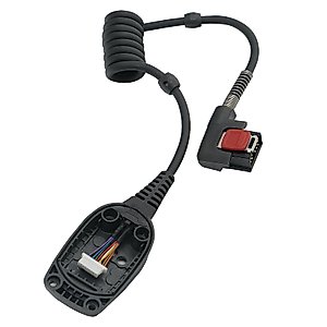 CARPSDZY RS409 Scan Cable Power Cable Replacement for Symbol RS409 RS419 Ring Barcode Scanner WT4090 WT41N0 Wearable Mobile Computer, Rugged Safe Coiled Cable with Back Cover