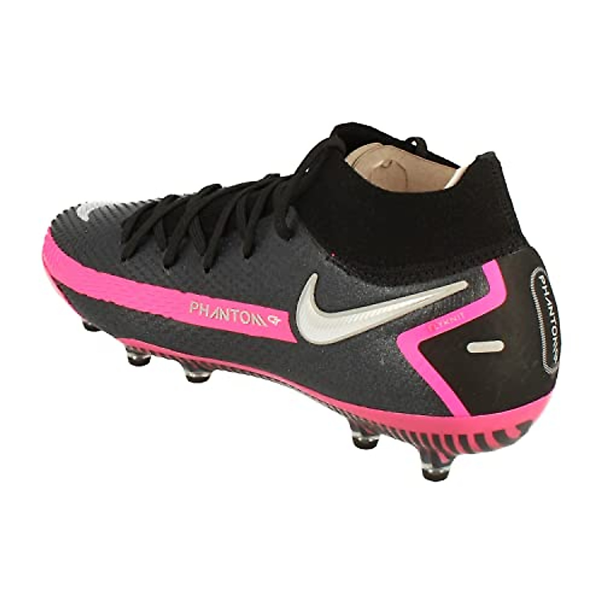 Nike Phantom GT Elite DF AG-Pro Mens Football Boots CW6592 Sneakers Shoes (UK 7 US 8 EU 41, Black Metallic Silver 006)